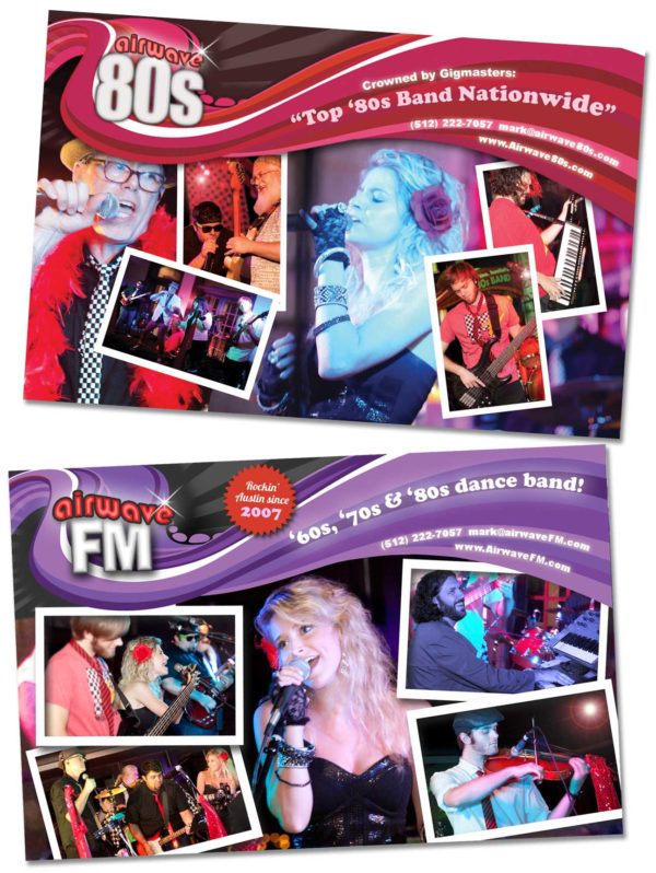 80s Band postcard - Woody Creative Woody Creative