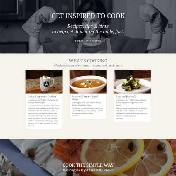 Simpleigh Cooked Website - Woody Creative Woody Creative